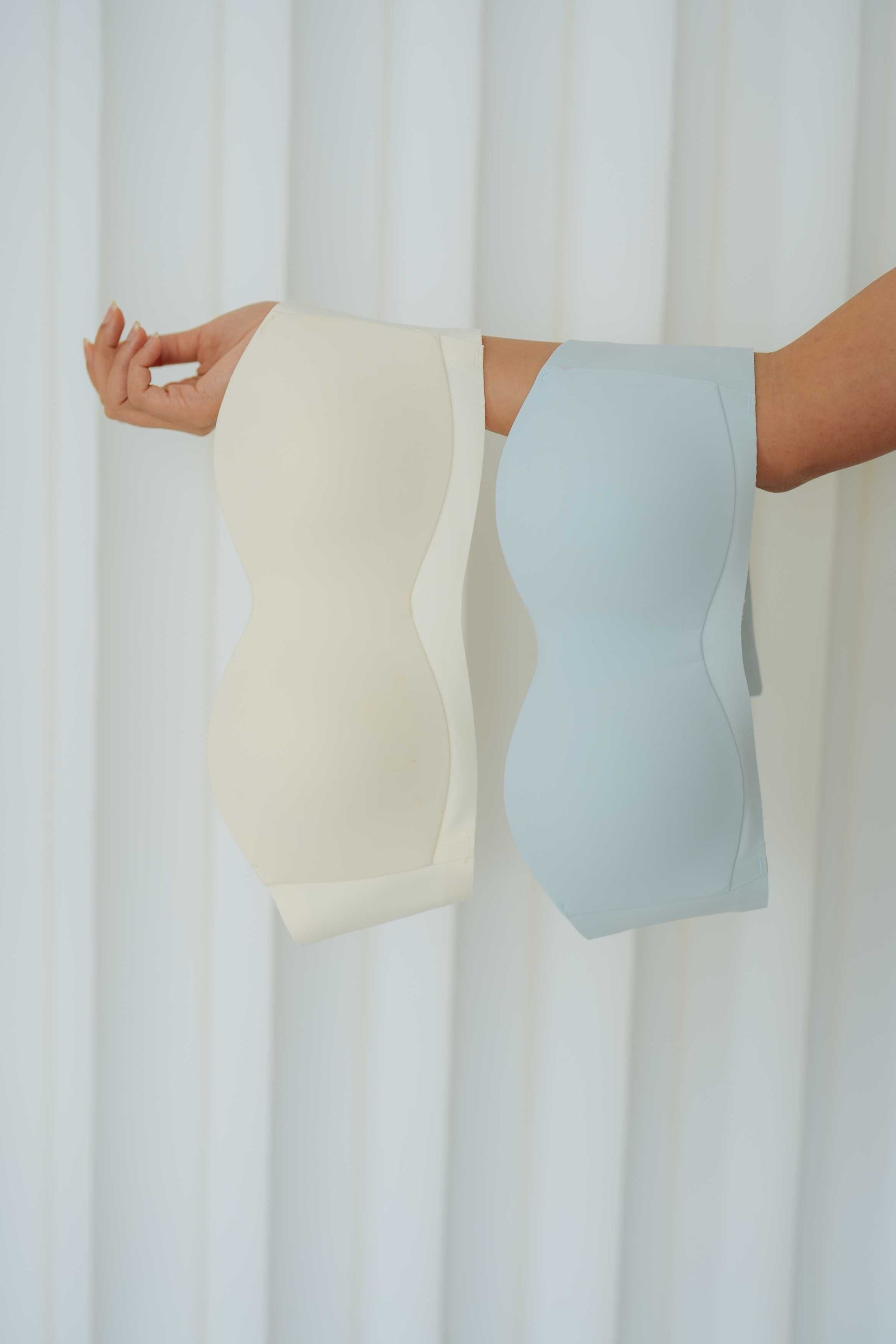 BARE FIT HALF CUP STRAPLESS BRA (BABY BLUE)