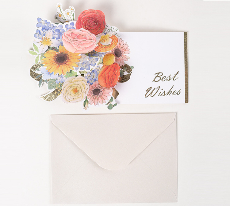 3D Flower Bouquet Gift Card (one only)
